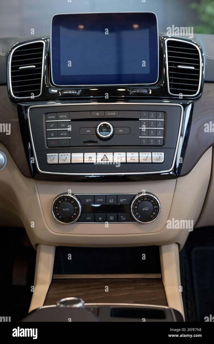 Russia, Izhevsk - February 20, 2020: Mercedes-Benz showroom. Multimedia ...