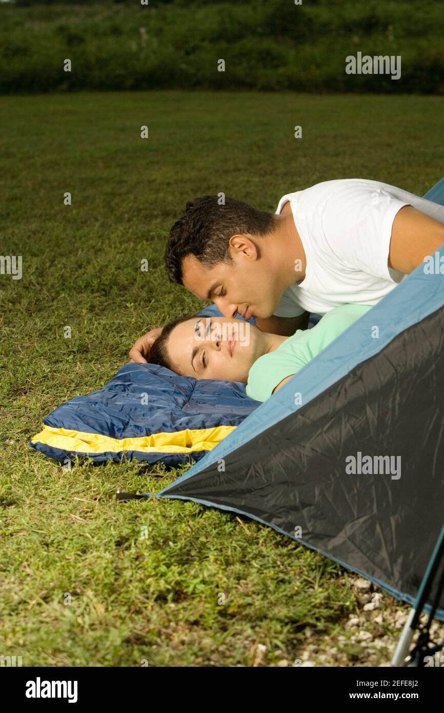 Woman with a bag over head hi-res stock photography and images - Alamy