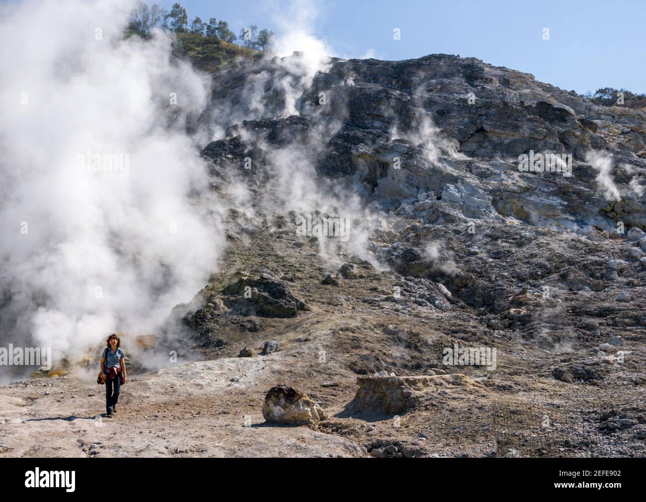 Volcano of Solfatare in Naples Stock Photo - Alamy