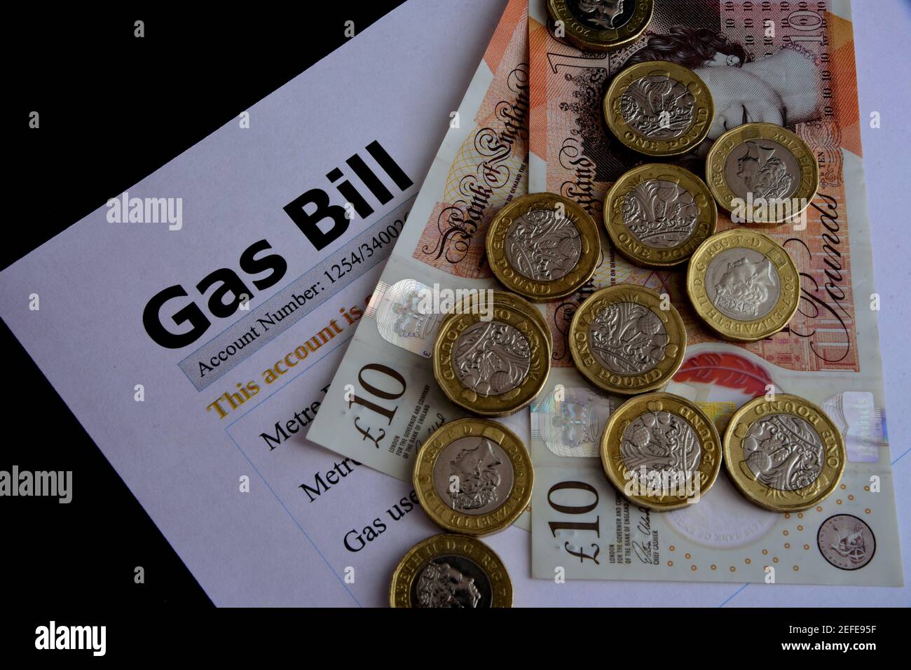 Generic Gas Bill Stock Photo - Alamy