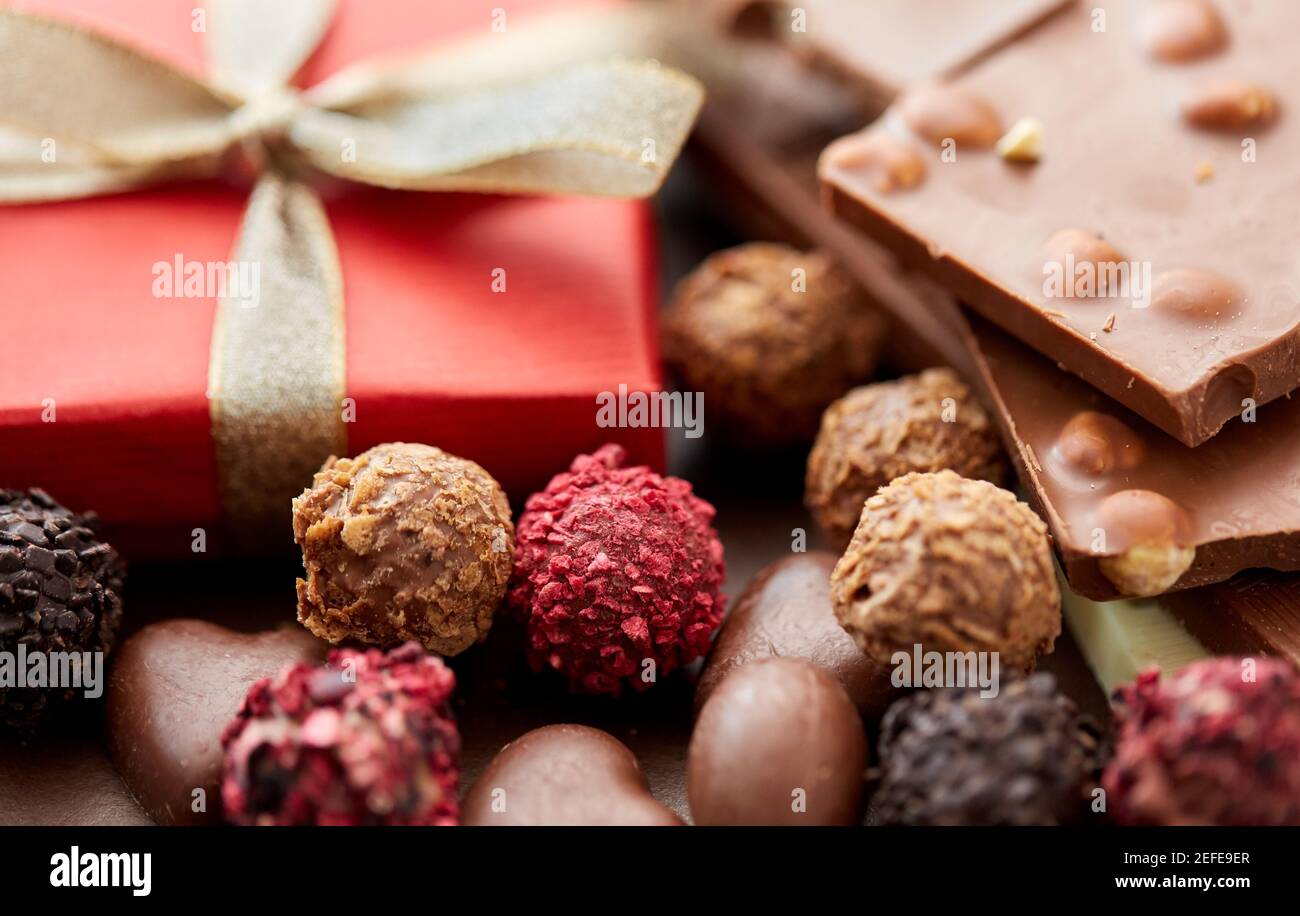 close up of handmade chocolate candies Stock Photo - Alamy