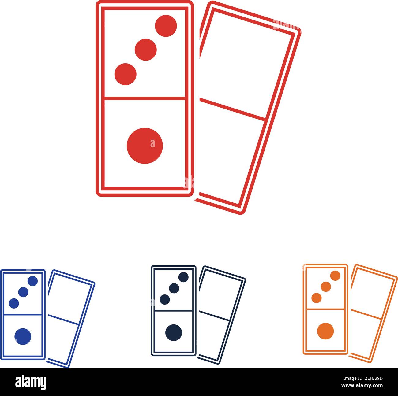 Domino Vector illustration,domino card icon template vector ...