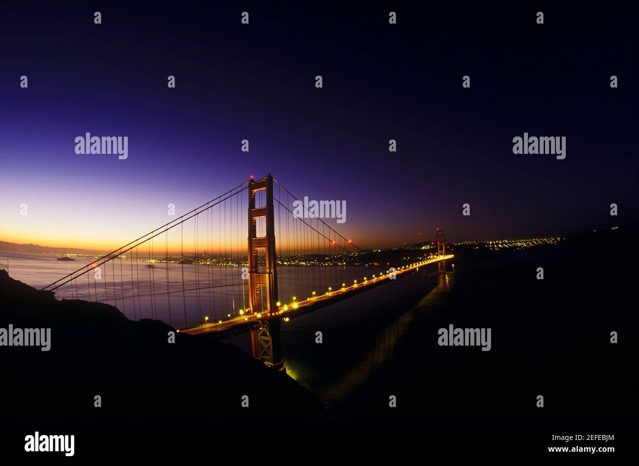 Golden gate bridge lit up hi-res stock photography and images - Alamy