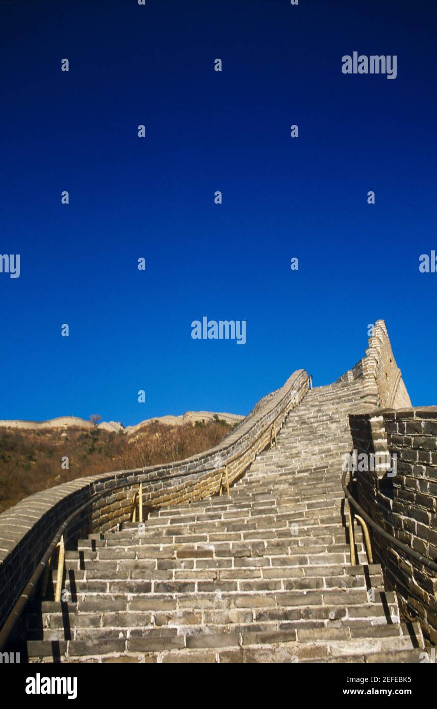 Steps on a wall, Great Wall Of China, China Stock Photo - Alamy