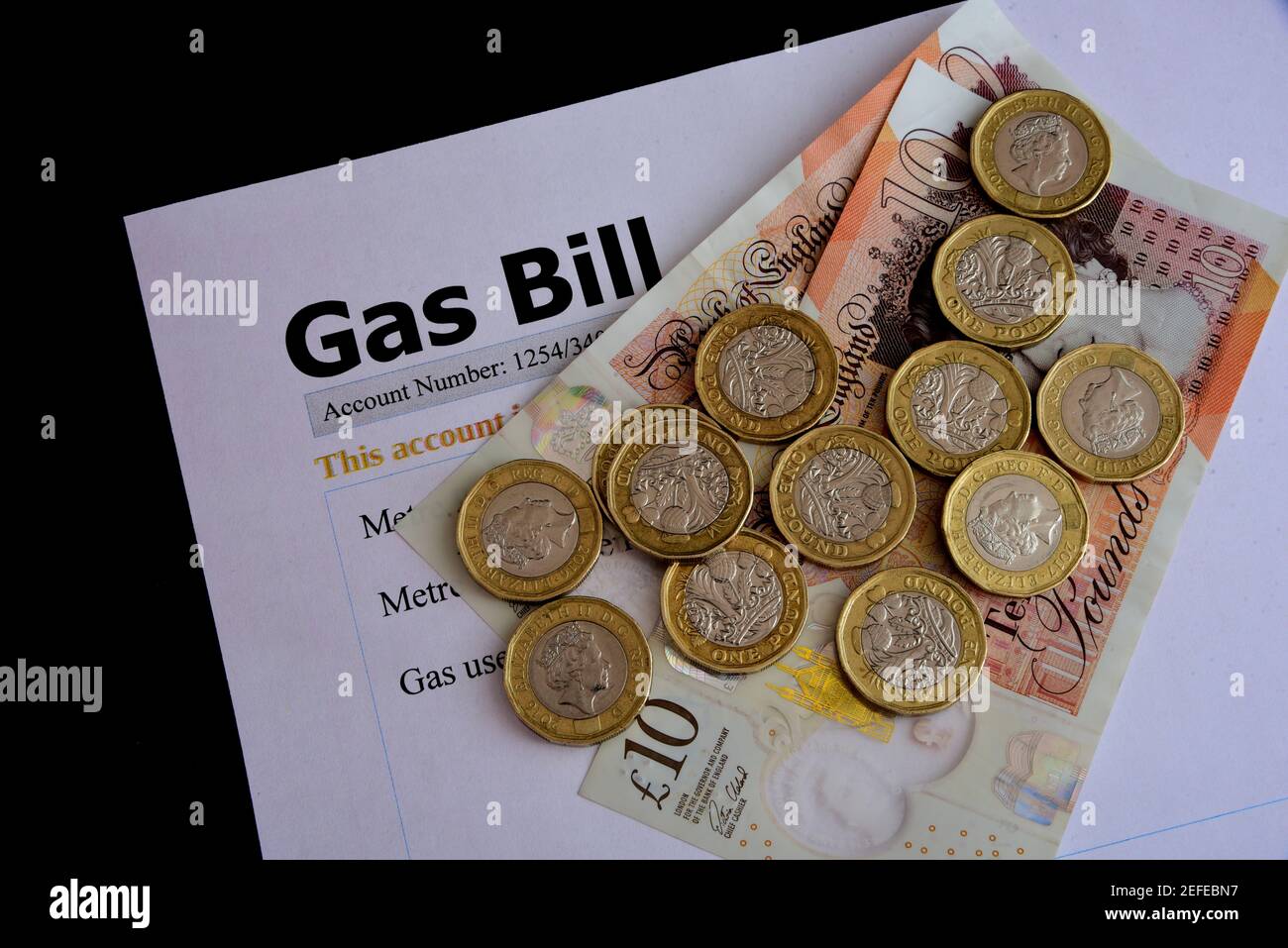 Generic Gas Bill Stock Photo - Alamy