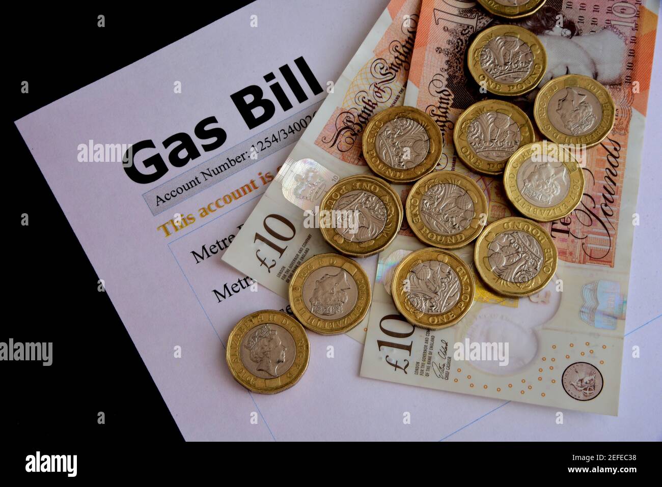 Generic Gas Bill Stock Photo - Alamy