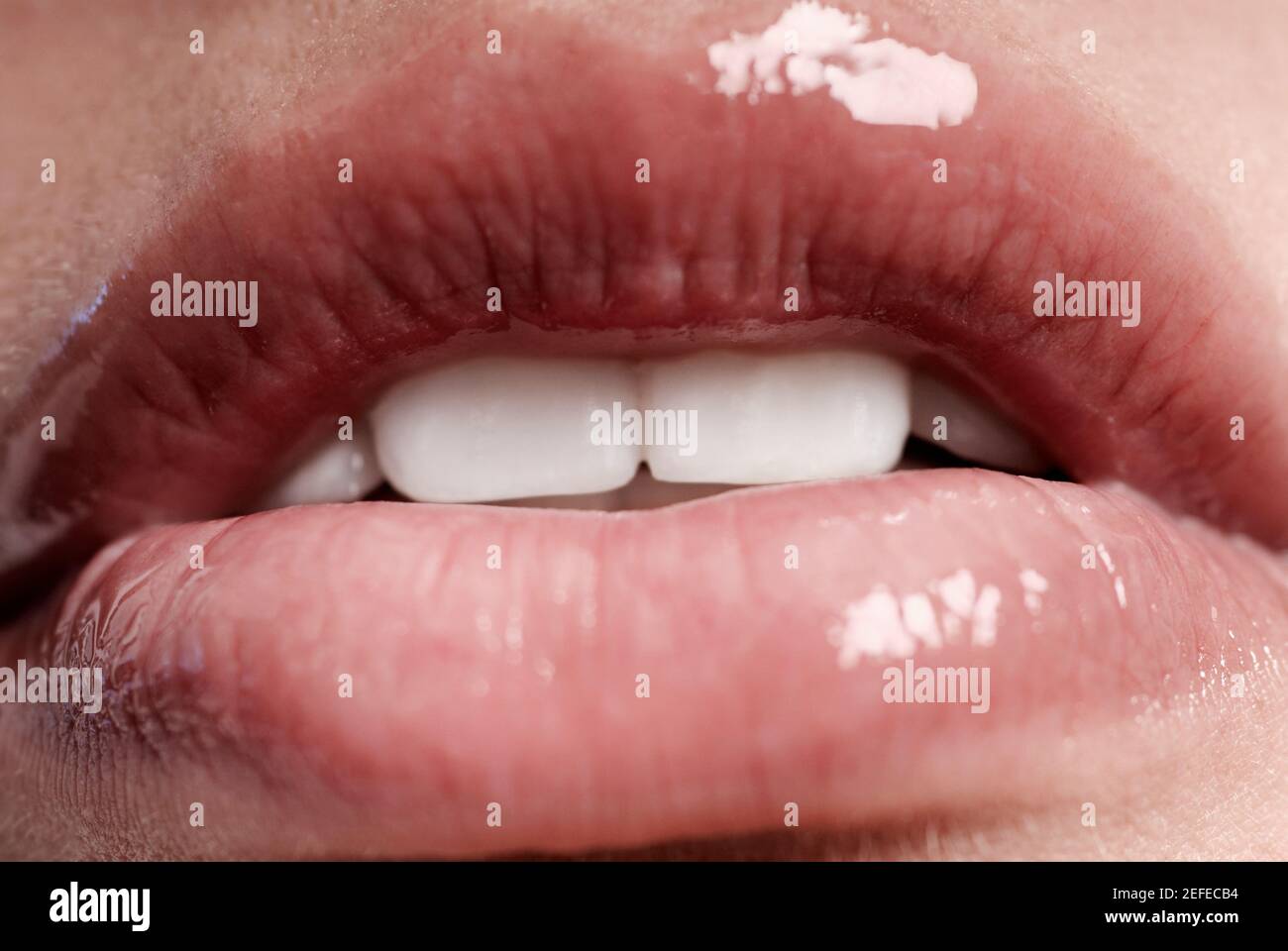 Extreme close up human lips hi-res stock photography and images - Alamy