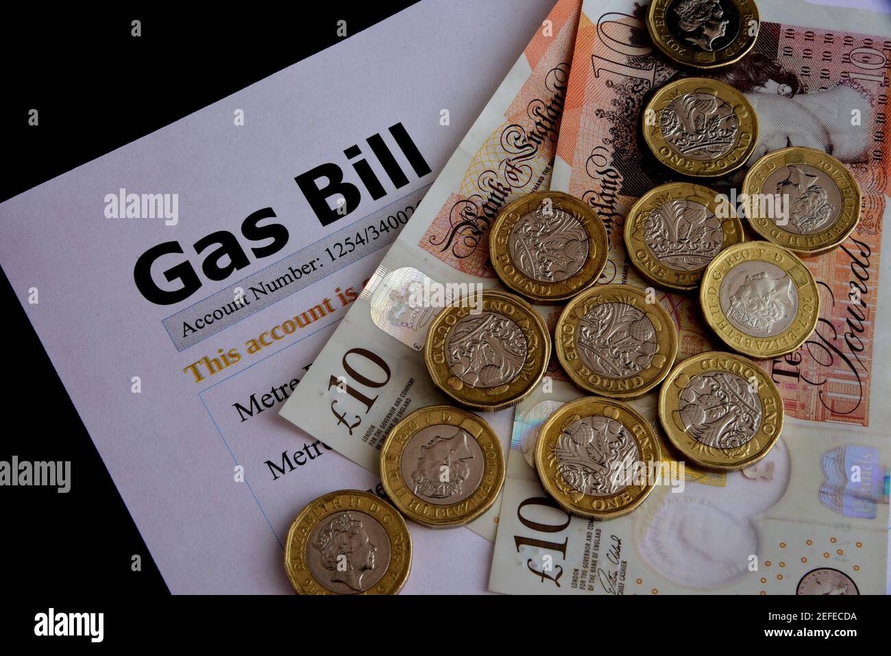 Generic Gas Bill Stock Photo - Alamy