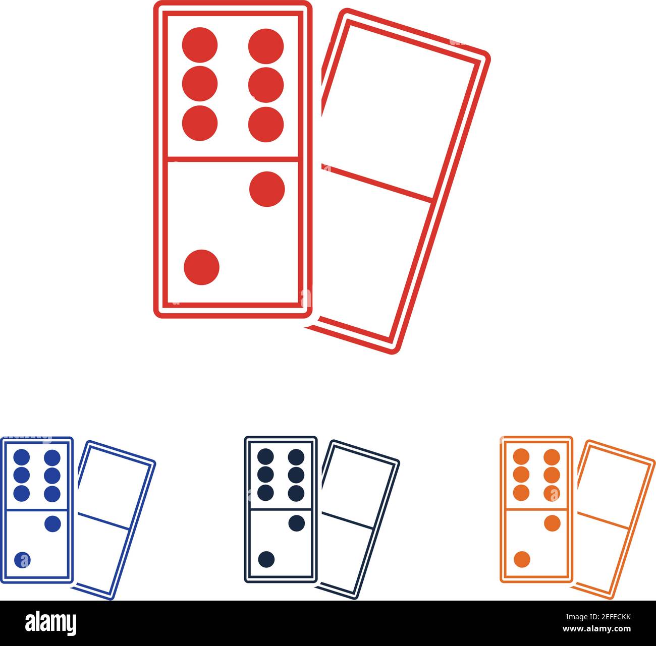 Domino Vector illustration,domino card icon template vector ...