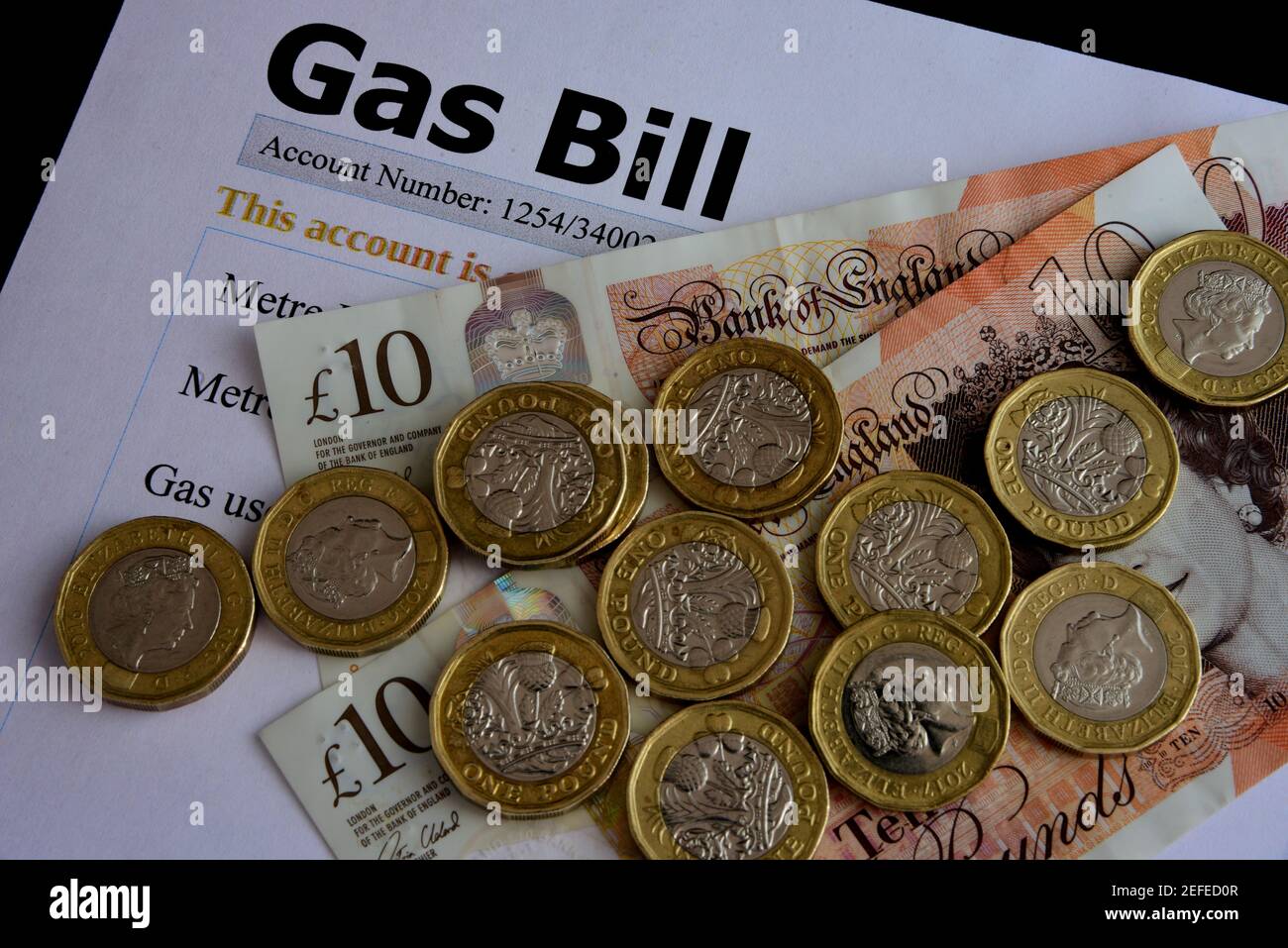 Generic Gas Bill Stock Photo - Alamy