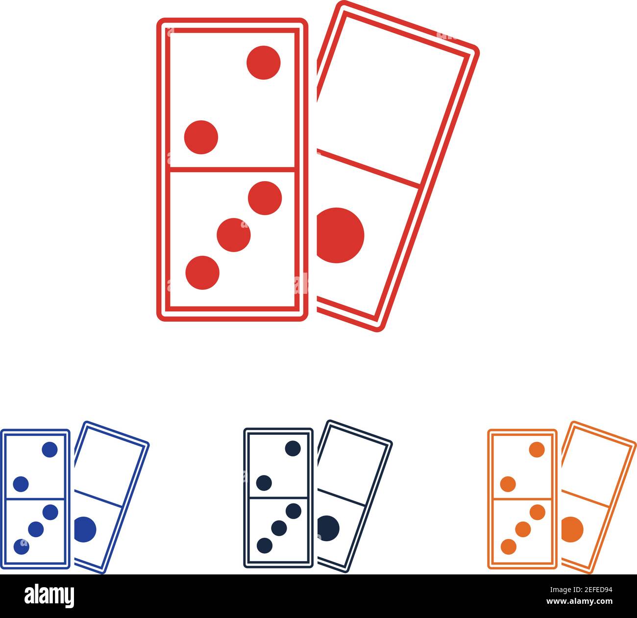 Domino Vector illustration,domino card icon template vector ...