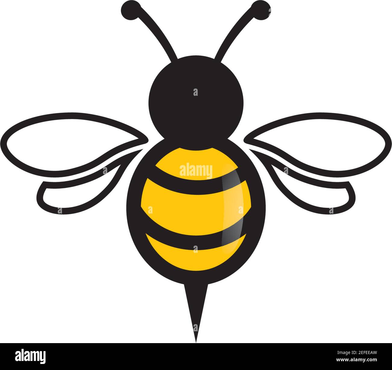 Simple Bee Vector