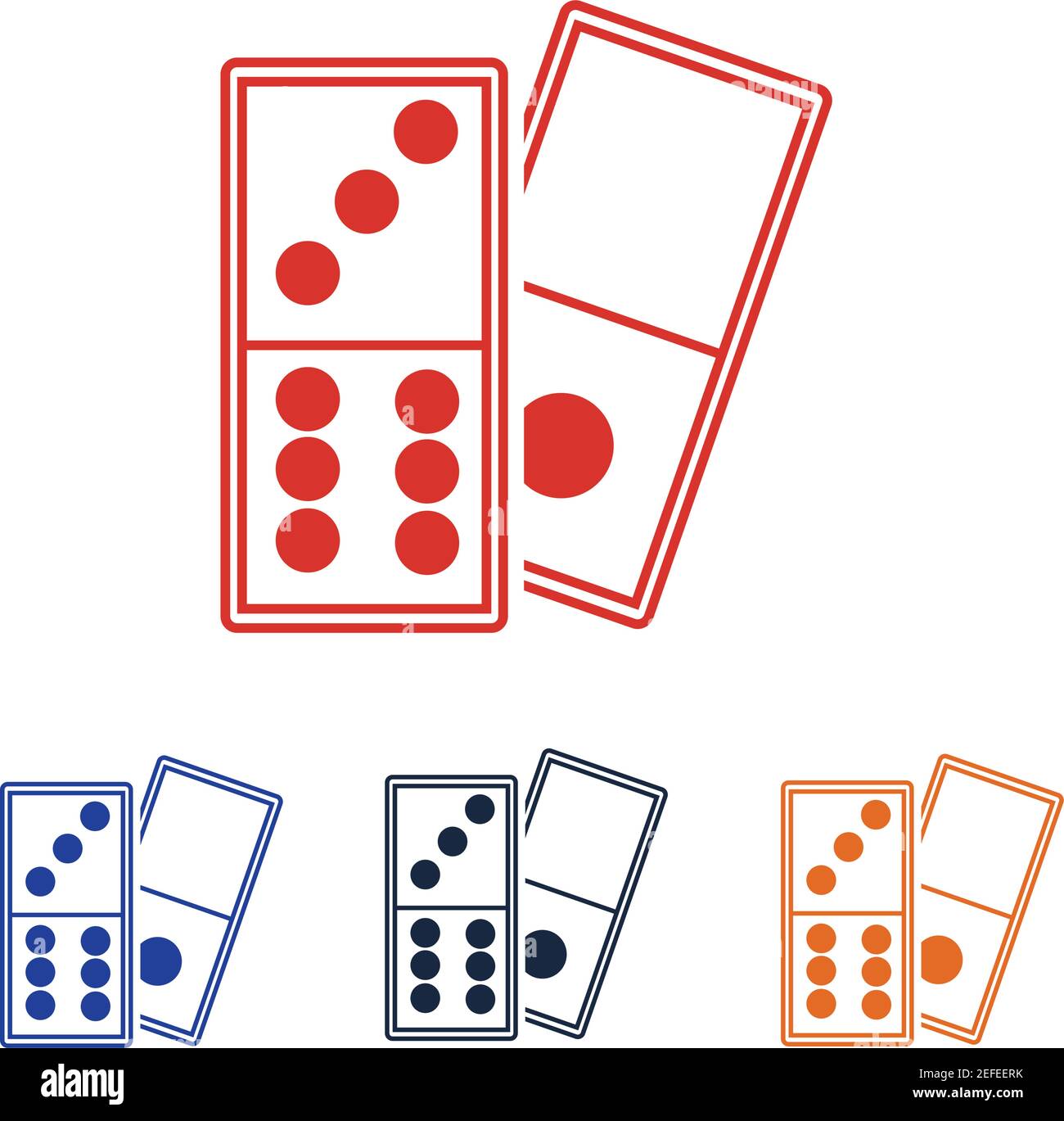 Domino Vector illustration,domino card icon template vector ...