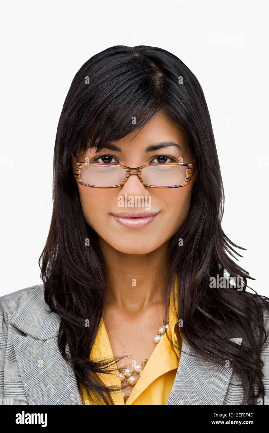 Pleased black woman wearing eyeglasses hi-res stock photography and ...