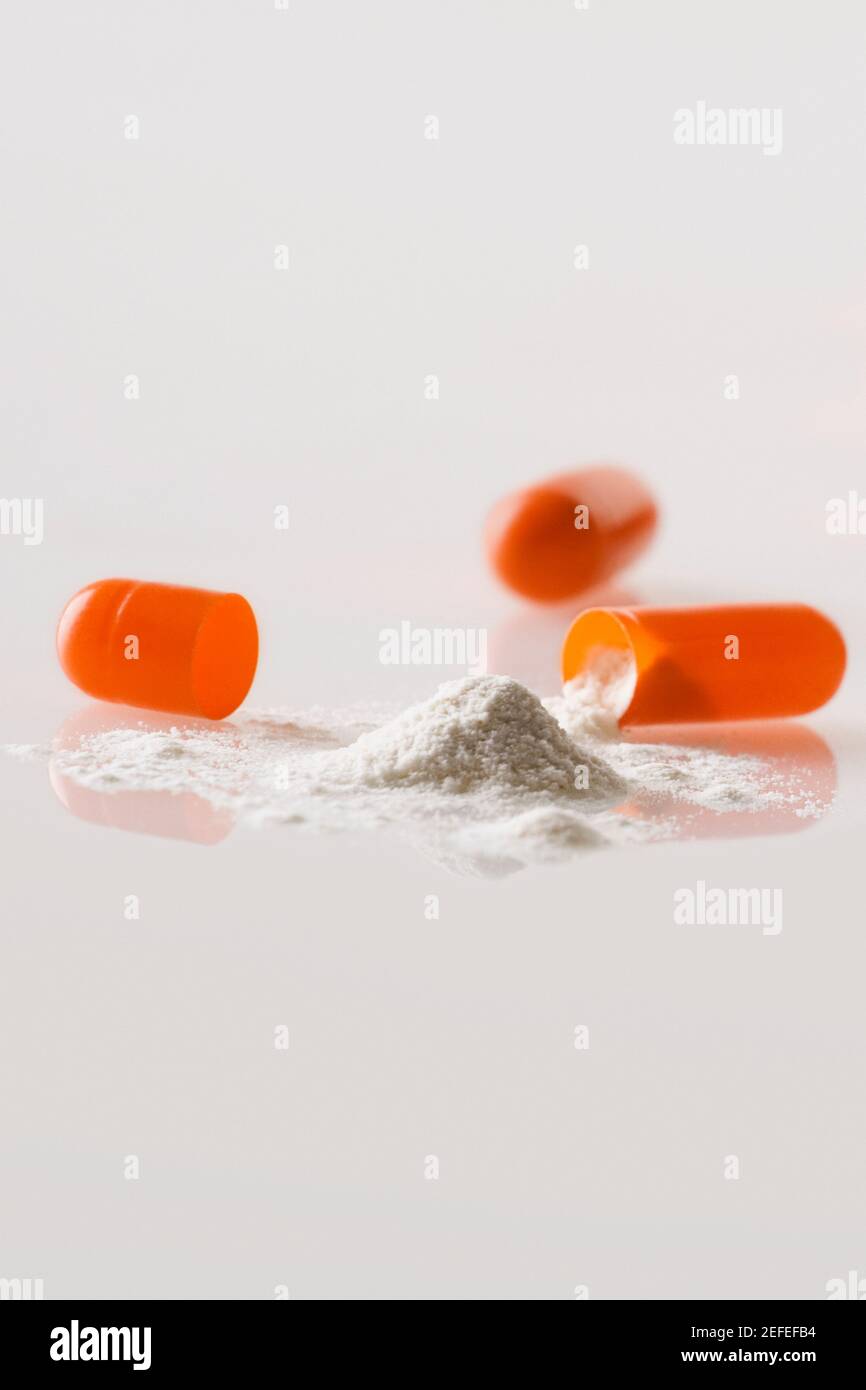 Close up of capsules Stock Photo - Alamy