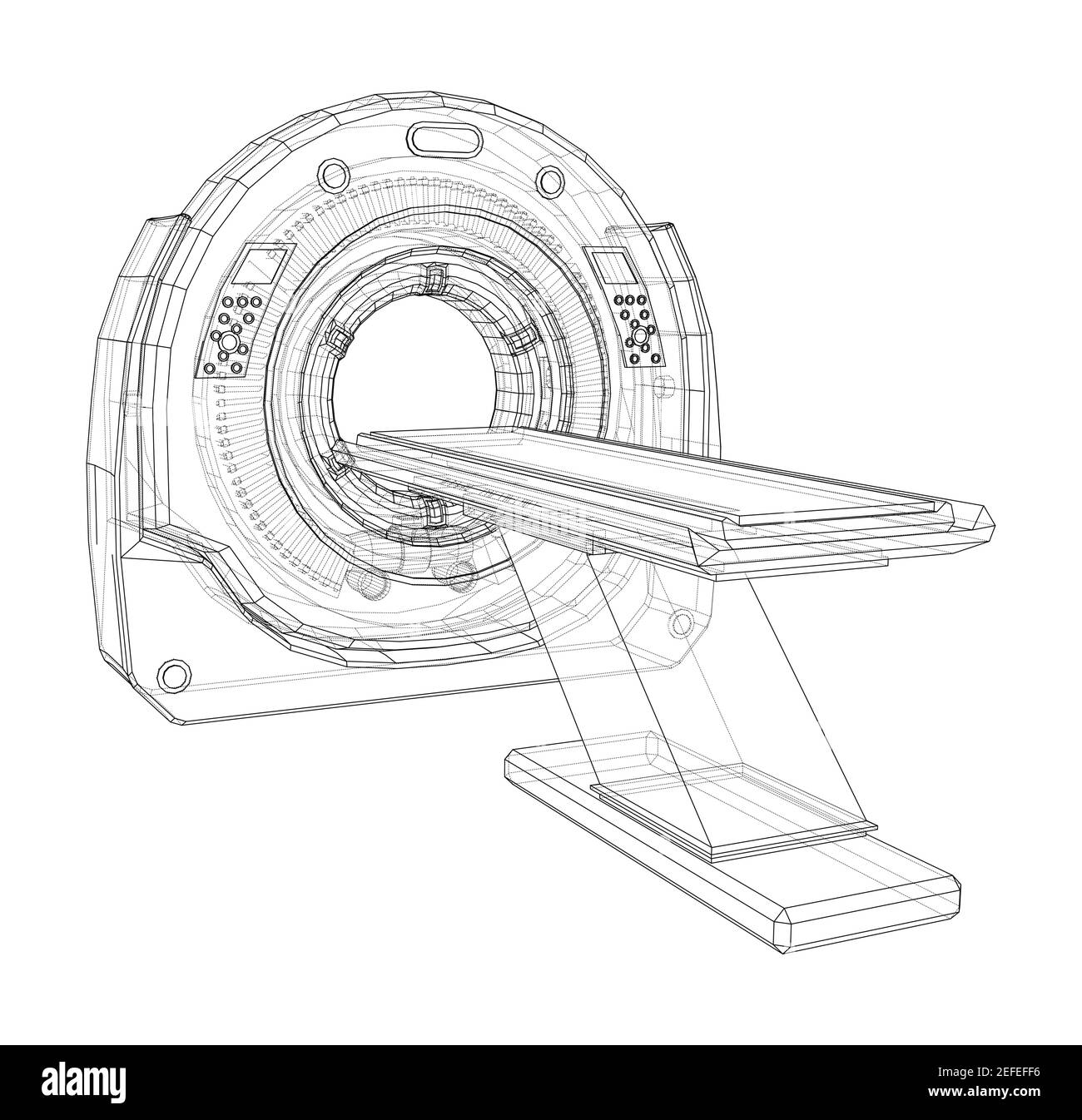 3d illustration of a MRI machine Stock Vector Image & Art - Alamy
