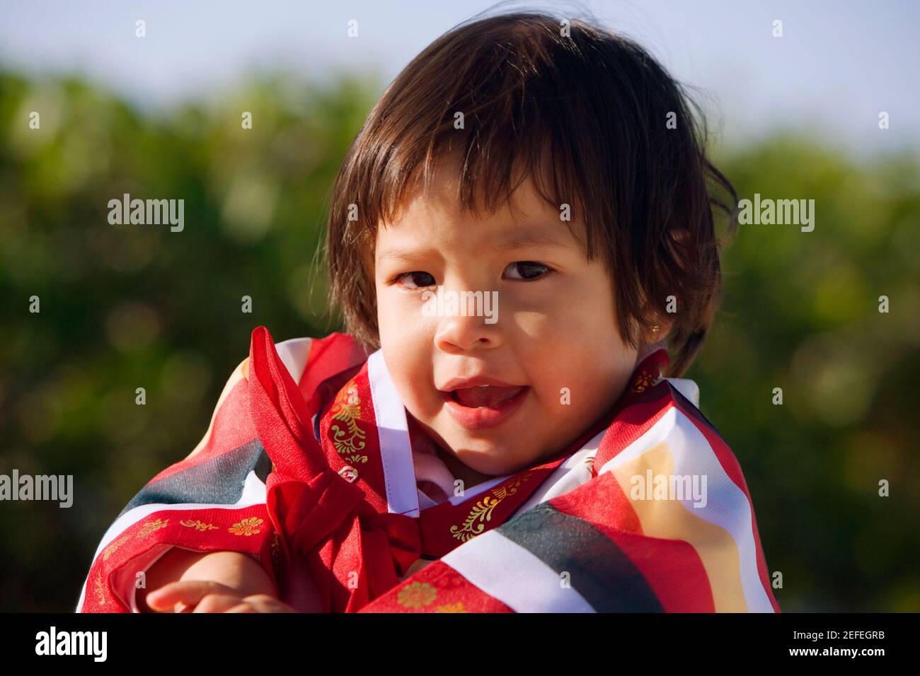 Portrait of a girl in traditional clothing Stock Photo - Alamy
