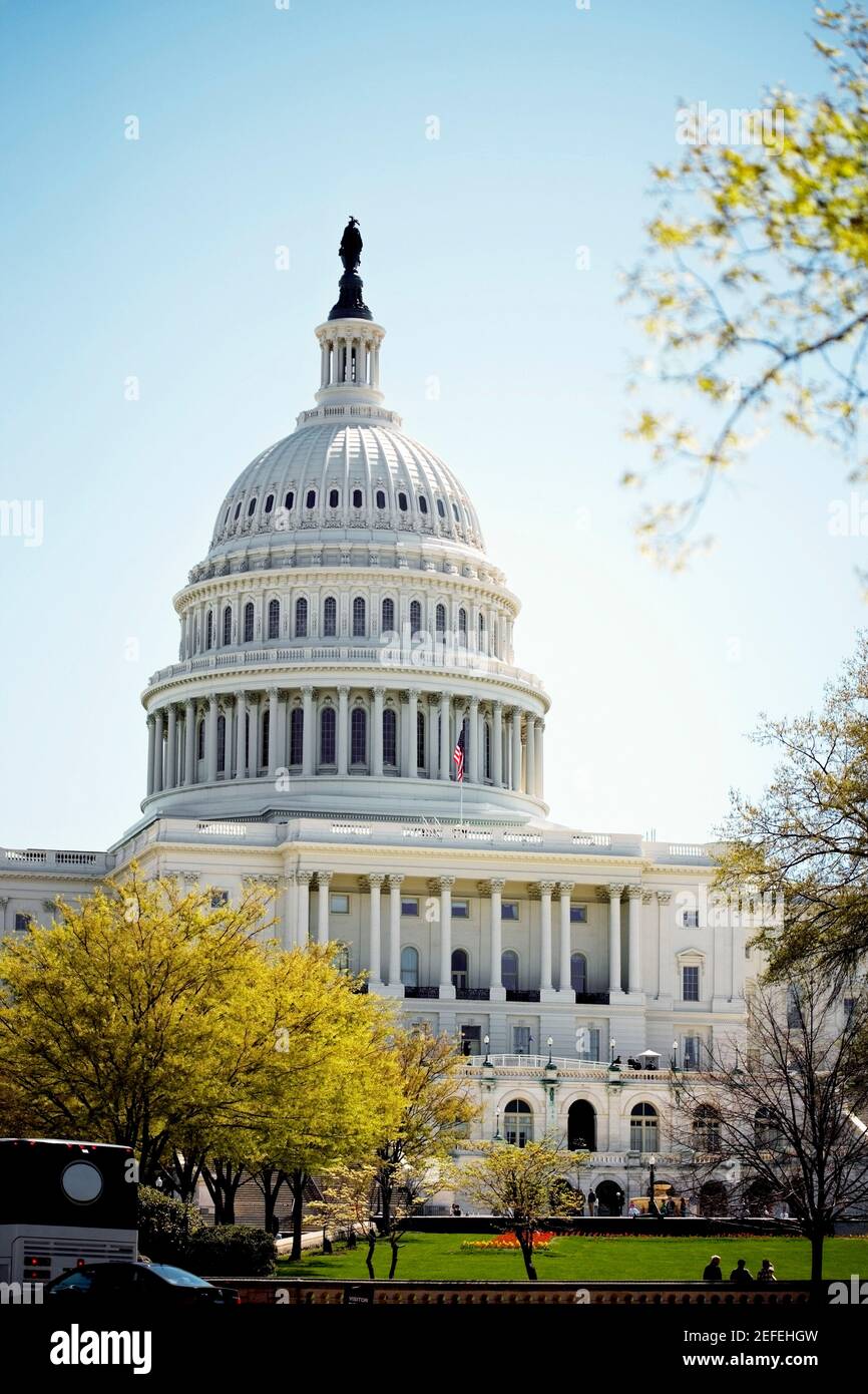 Facade of the United States Capitol Building, Washington DC, USA Stock ...