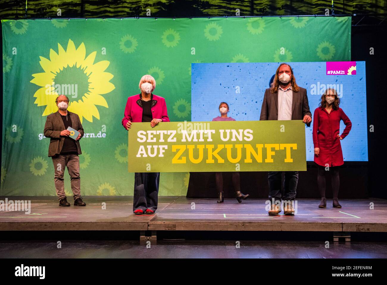 Munich, Bavaria, Germany. 17th Feb, 2021. As part of the Bavarian ...