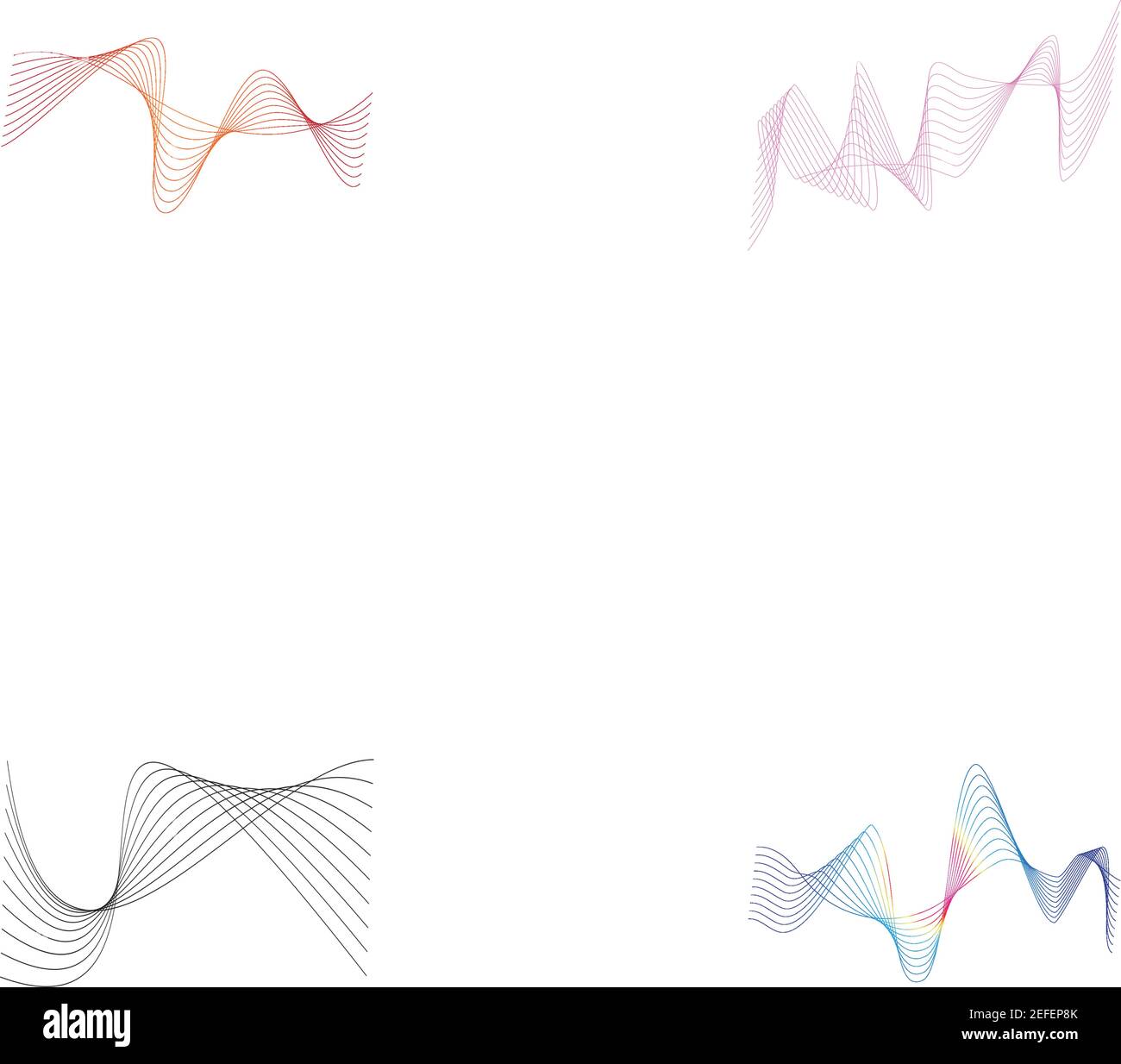 Colorful wave line illustration Stock Vector Image & Art - Alamy