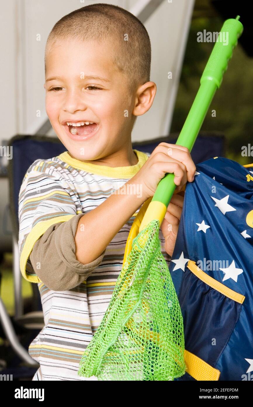 Boy with a net on his head hi-res stock photography and images - Alamy