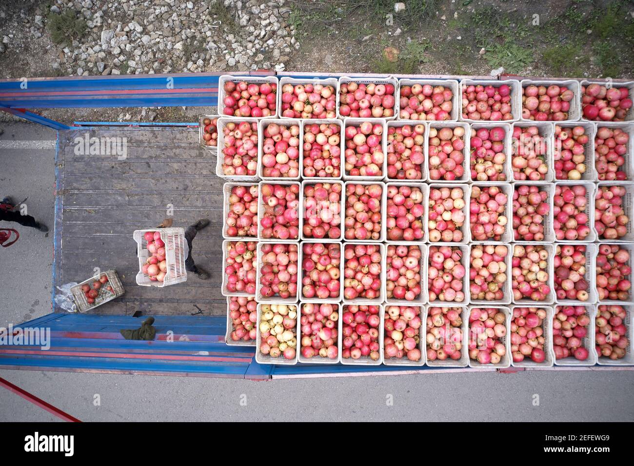 Loading lorry fruit hi-res stock photography and images - Alamy