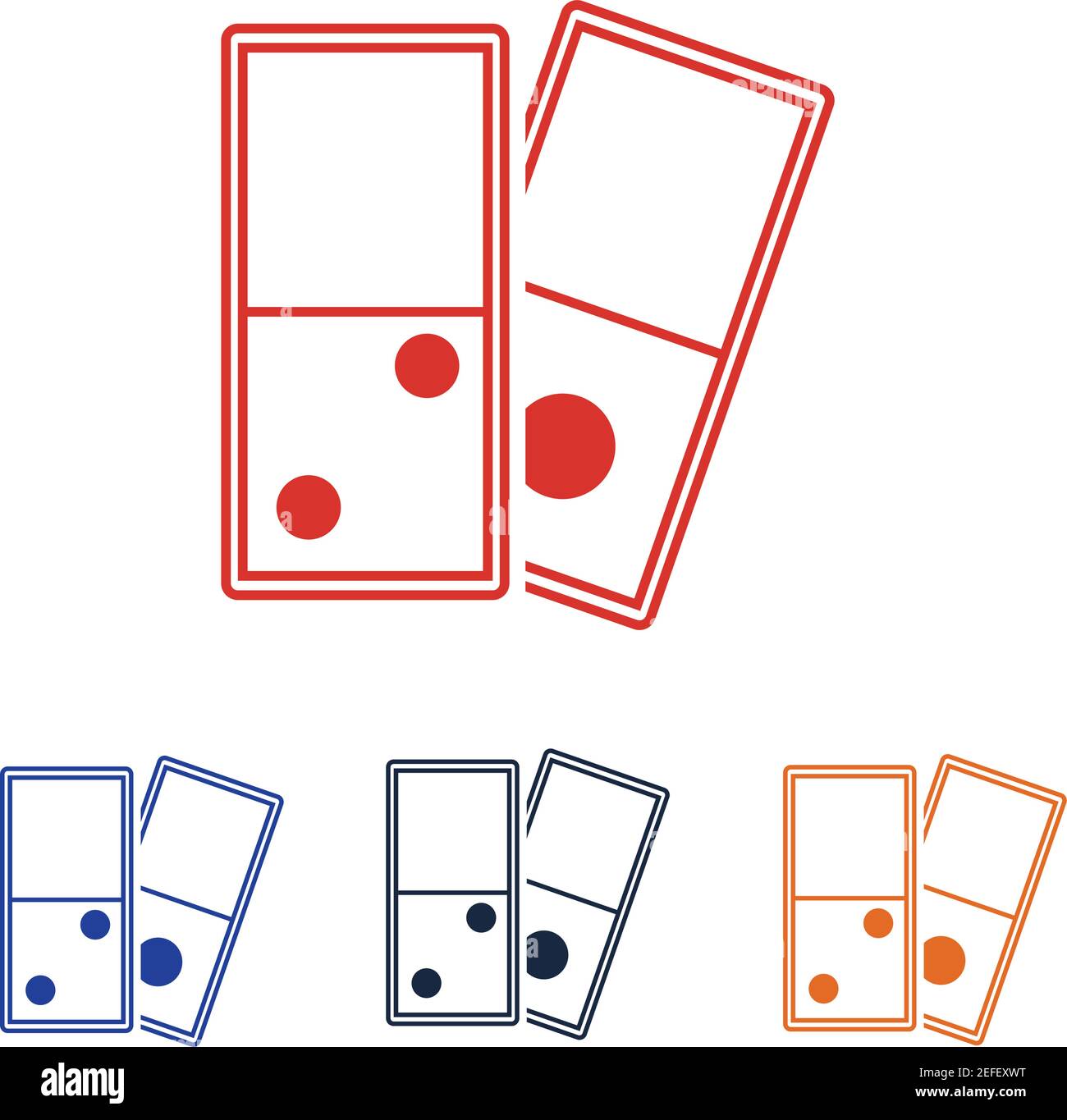Domino Vector illustration,domino card icon template vector ...