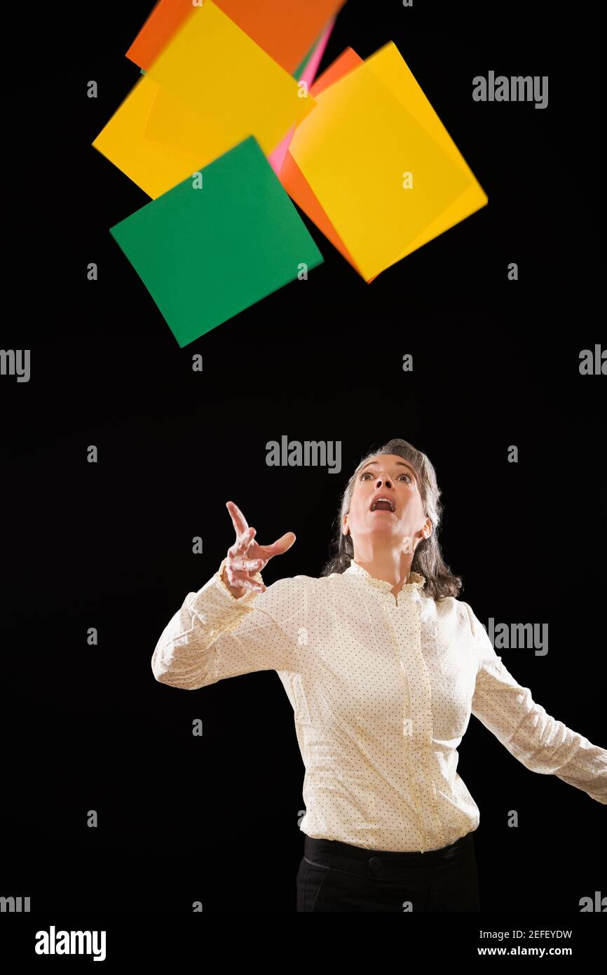 Throwing papers in the air hi-res stock photography and images - Alamy