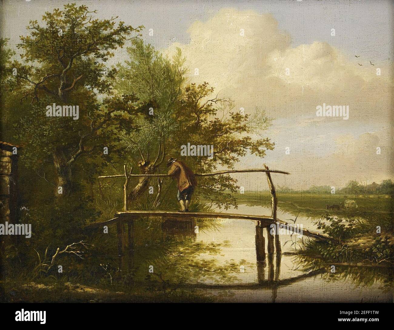 George Jacobus Johannes van Os - Landschap Stock Photo - Alamy