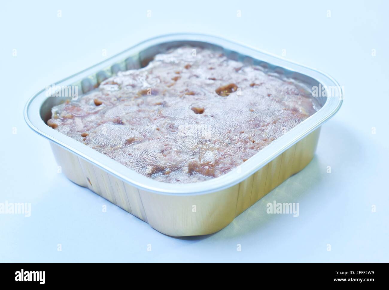 cat and dog premium pet food grade in aluminium tray on white ...