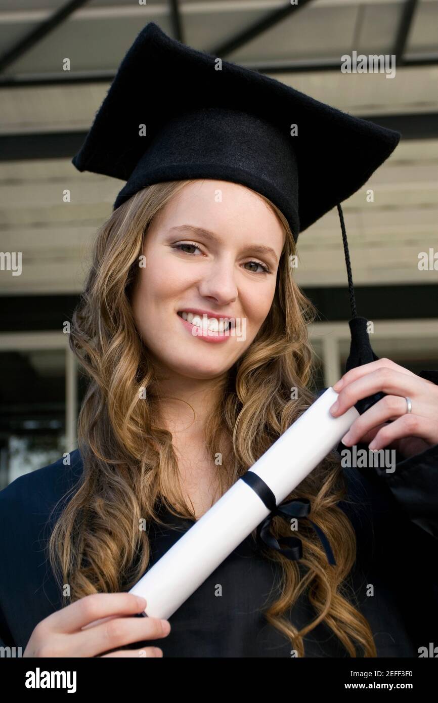Blond graduate hi-res stock photography and images - Alamy