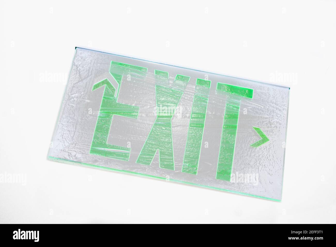 Close-up of an exit sign Stock Photo - Alamy