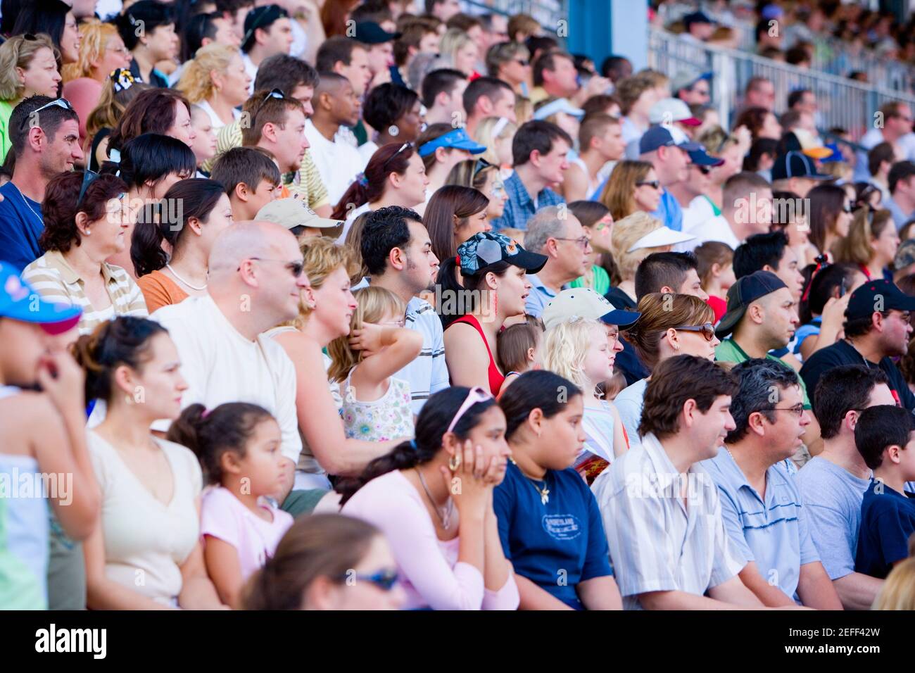 Spectators in a stadium Stock Photo - Alamy