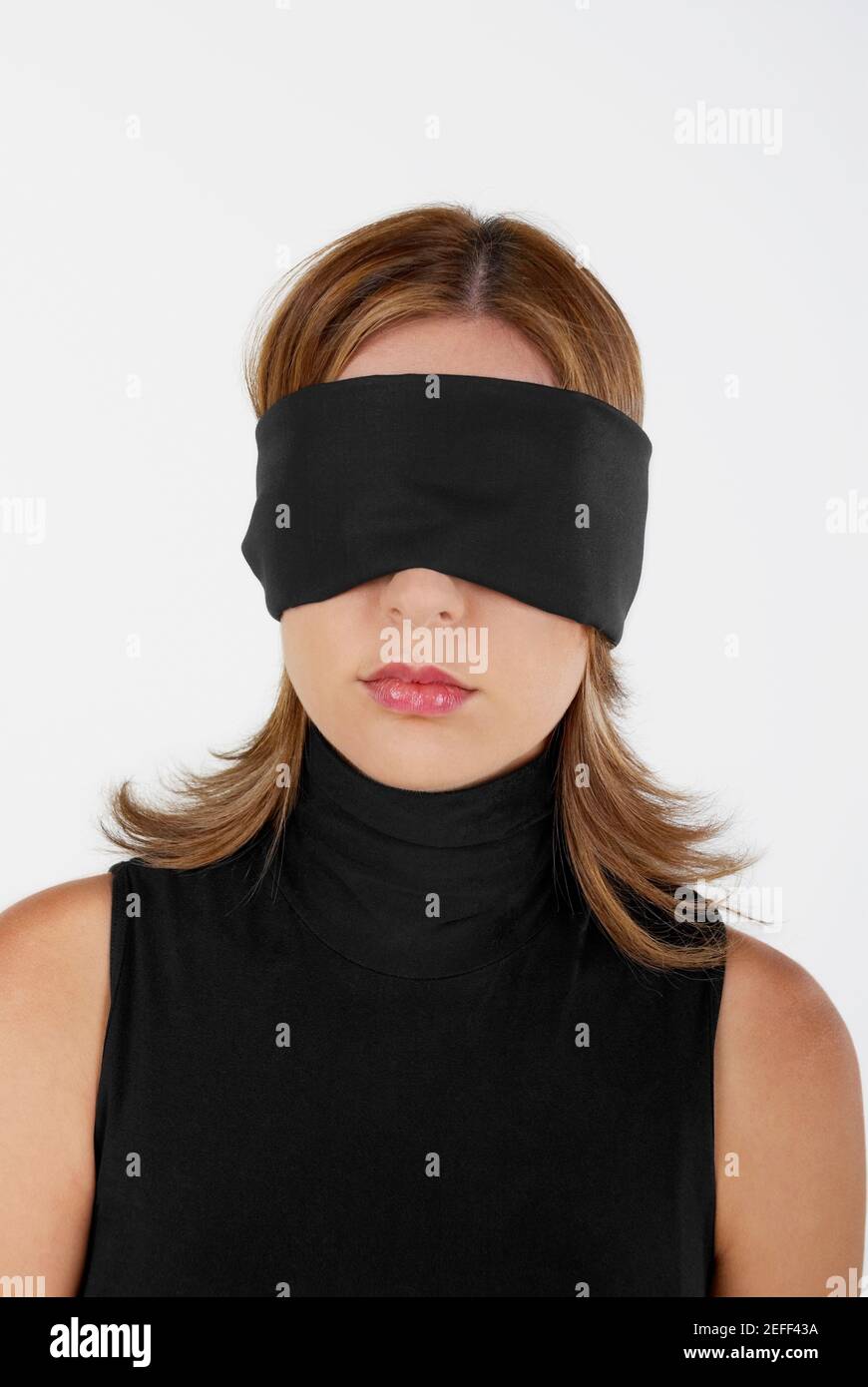 Young adult woman with blindfolded hi-res stock photography and images ...