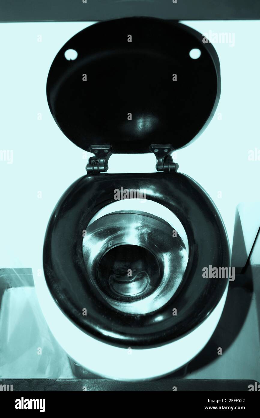 Toilet bowl above view hi-res stock photography and images - Alamy