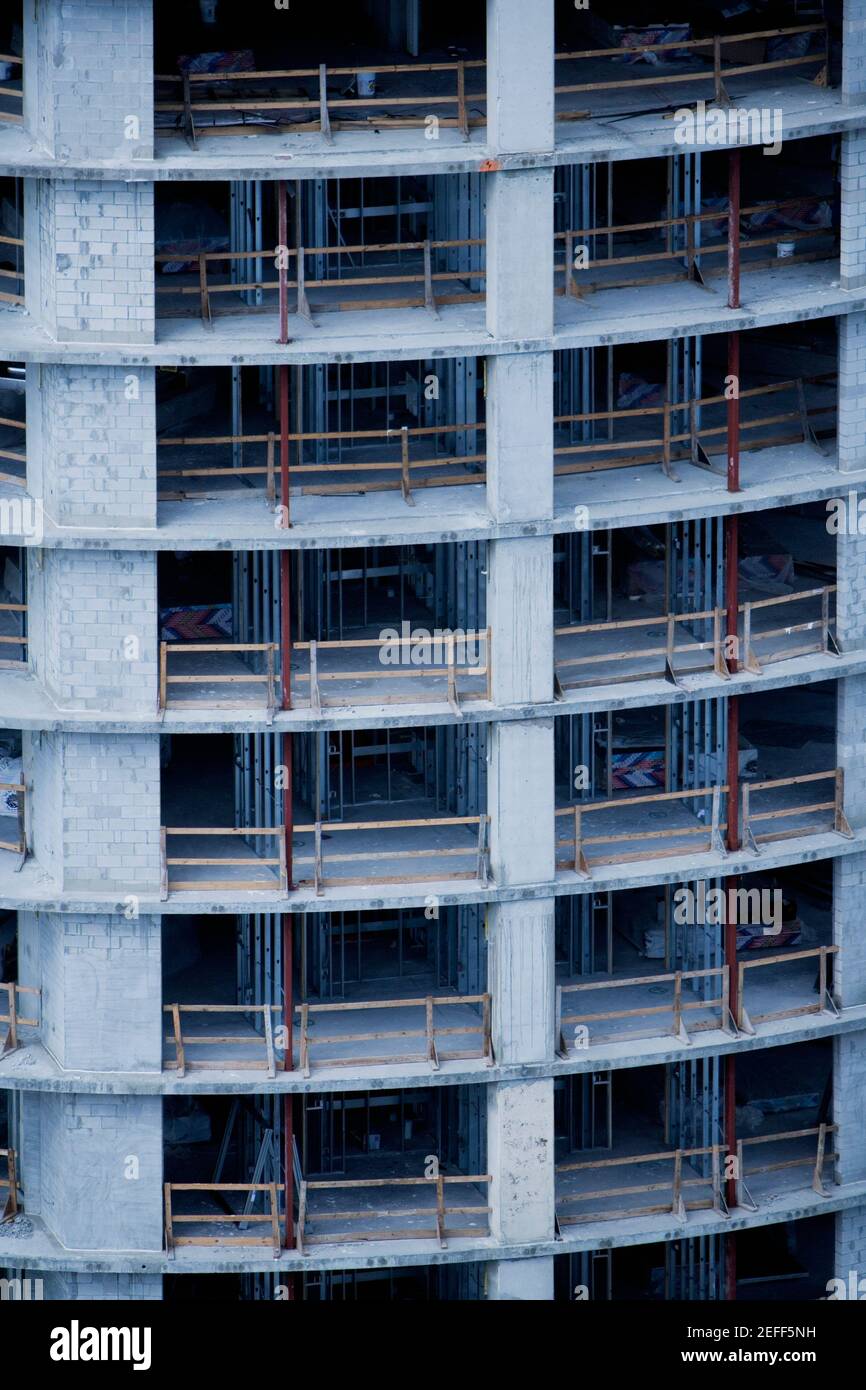 High angle view of an under construction building hi-res stock ...