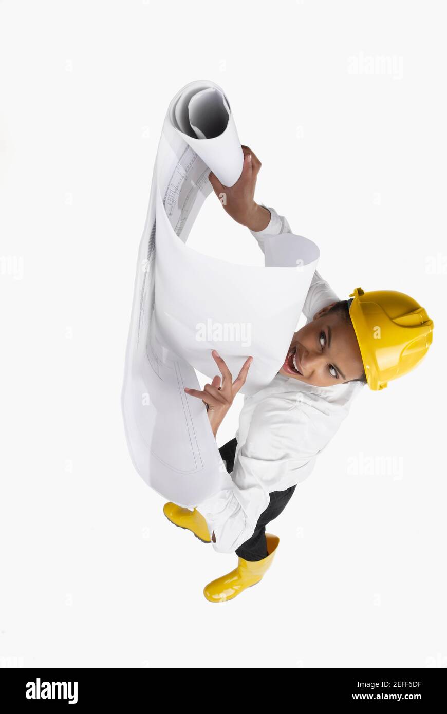 Vertical high angle shot female hi-res stock photography and images - Alamy