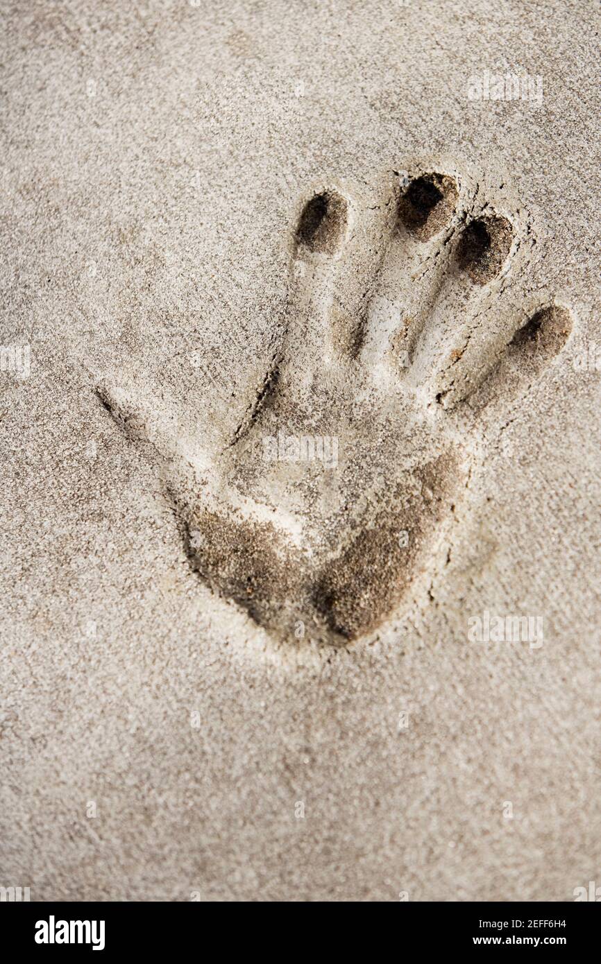 Vertical handprint hi-res stock photography and images - Alamy