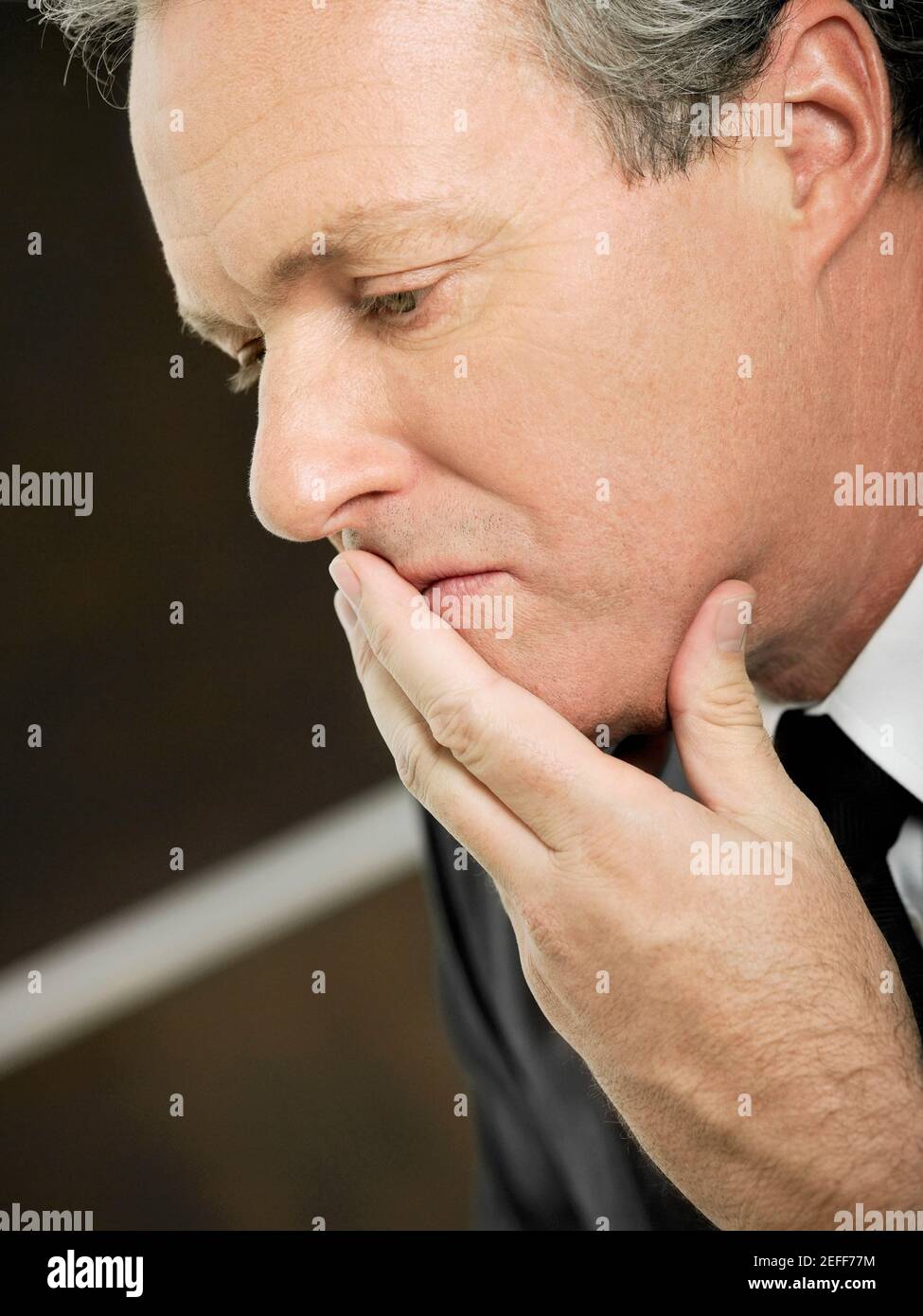 Hand over mouth close up adult hi-res stock photography and images - Alamy