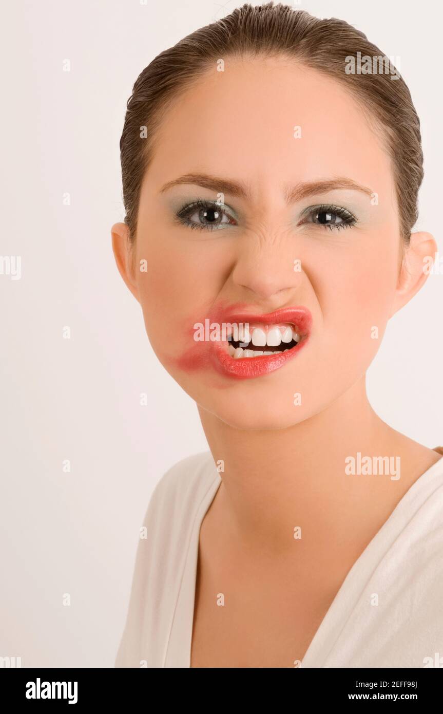 Messy lips hi-res stock photography and images - Alamy