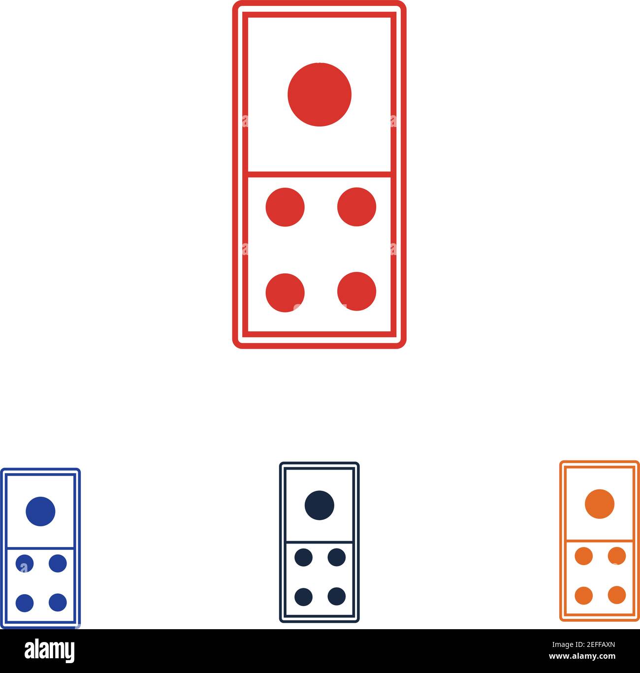 Domino Vector illustration,domino card icon template vector ...