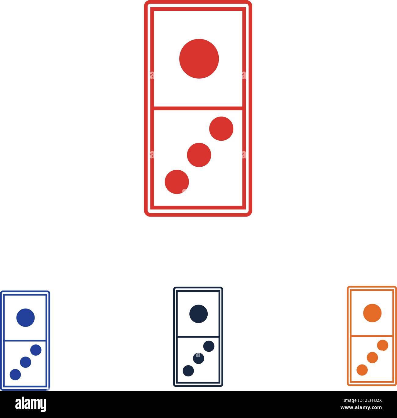 Domino Vector illustration,domino card icon template vector ...