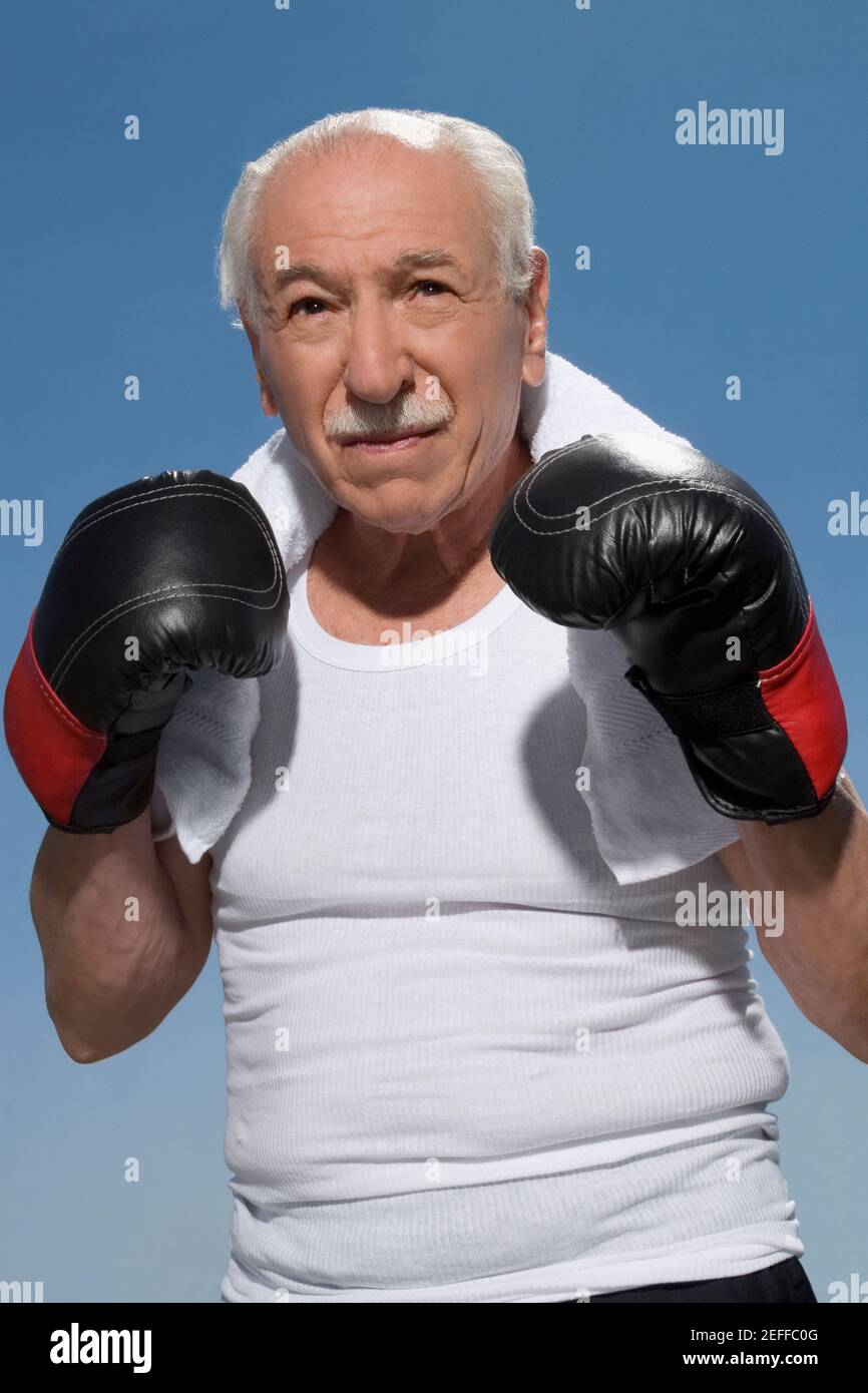 Elderly boxing glove hi-res stock photography and images - Alamy