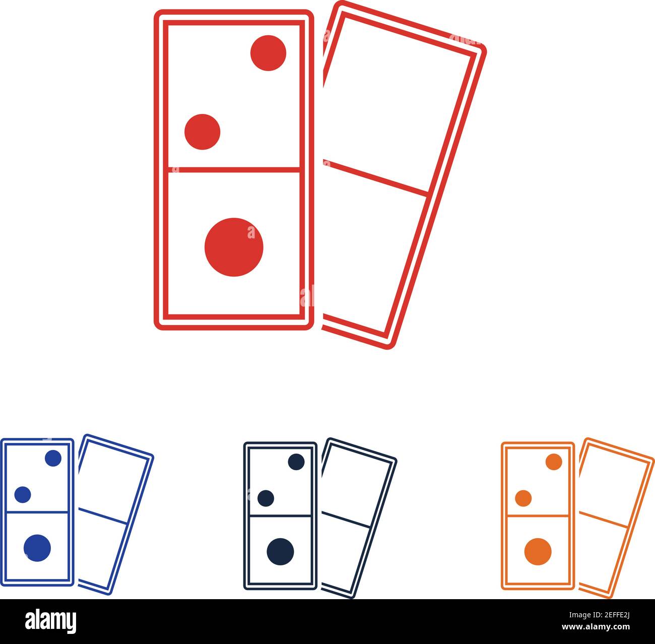 Domino Vector illustration,domino card icon template vector ...