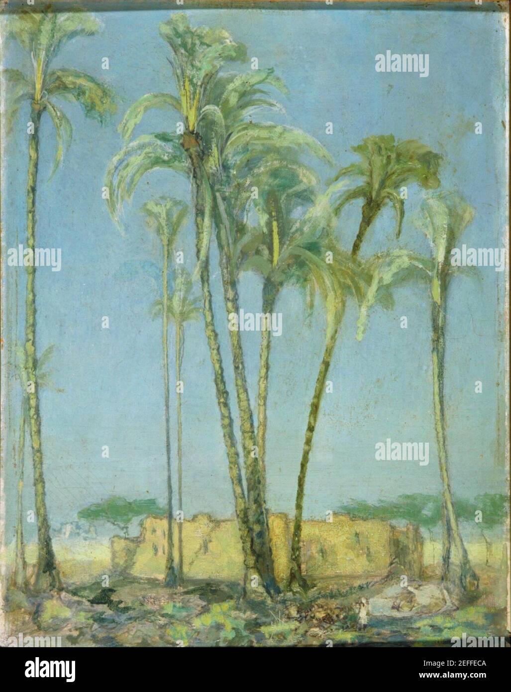 Ochtend in Egypte door Joseph Jacob Isaacson (1859-1942 Stock Photo - Alamy