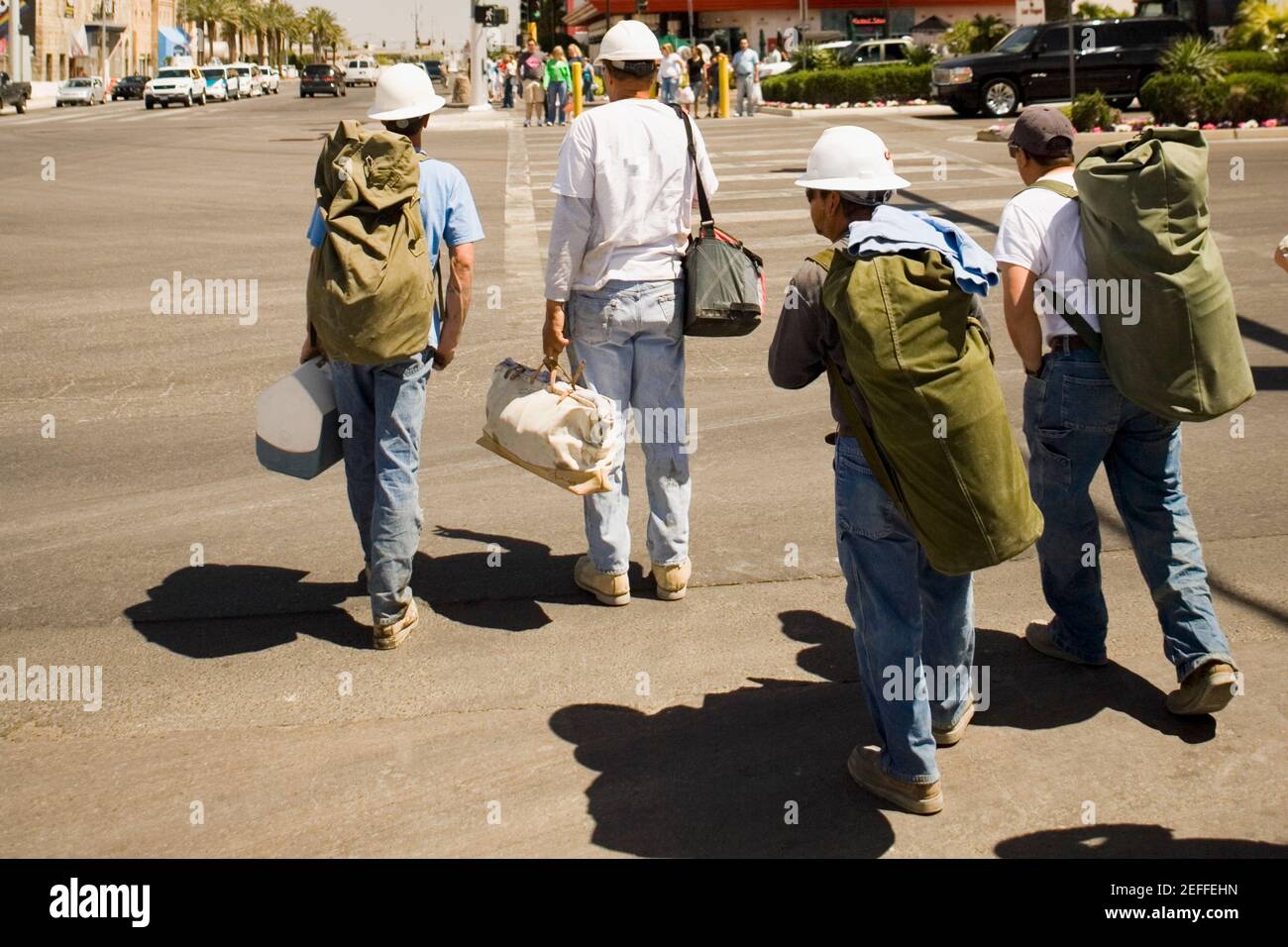Men standing car rear view hi-res stock photography and images - Alamy