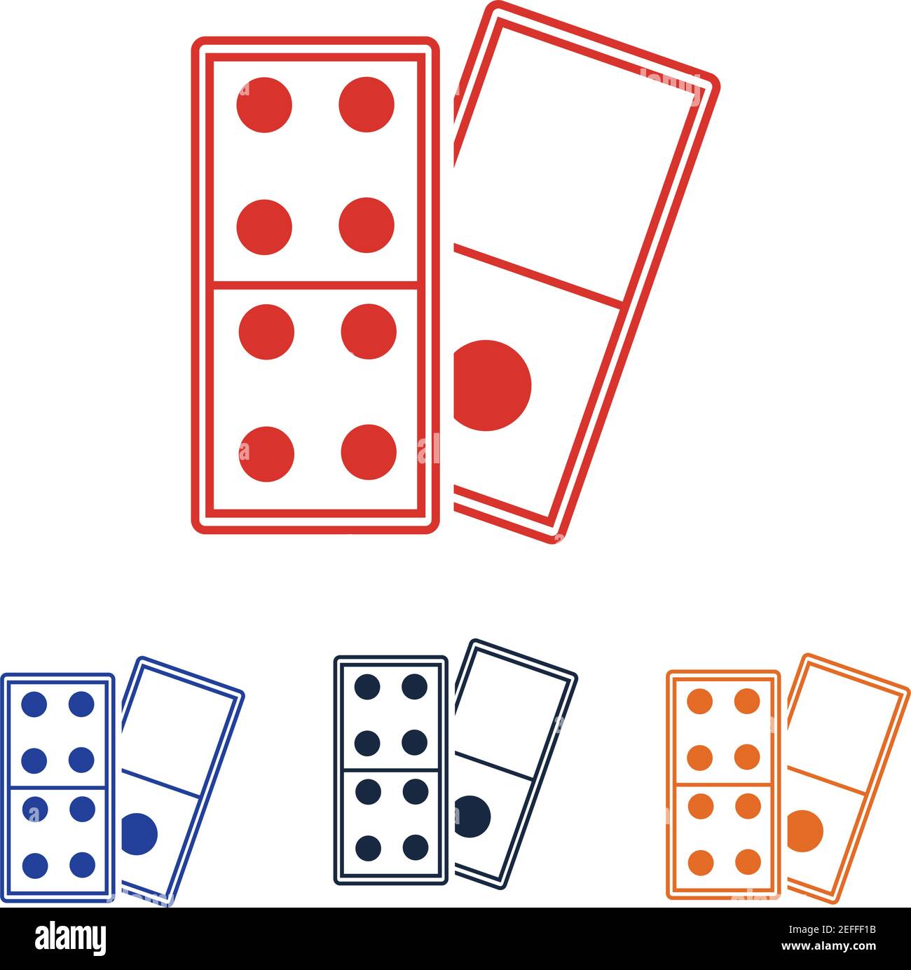 Domino Vector illustration,domino card icon template vector ...