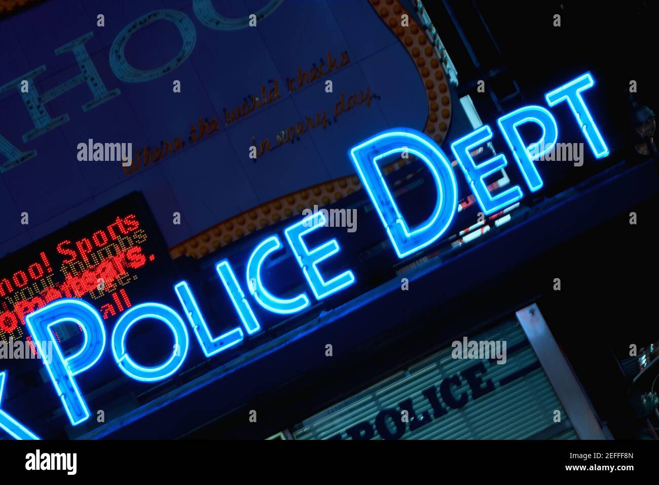 Sign police station signboard hi-res stock photography and images - Alamy