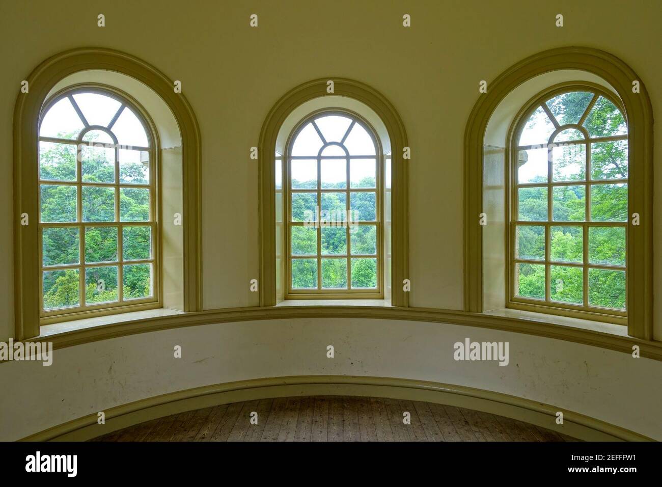 Octagon Tower interior, Studley Royal Park - North Yorkshire, England ...