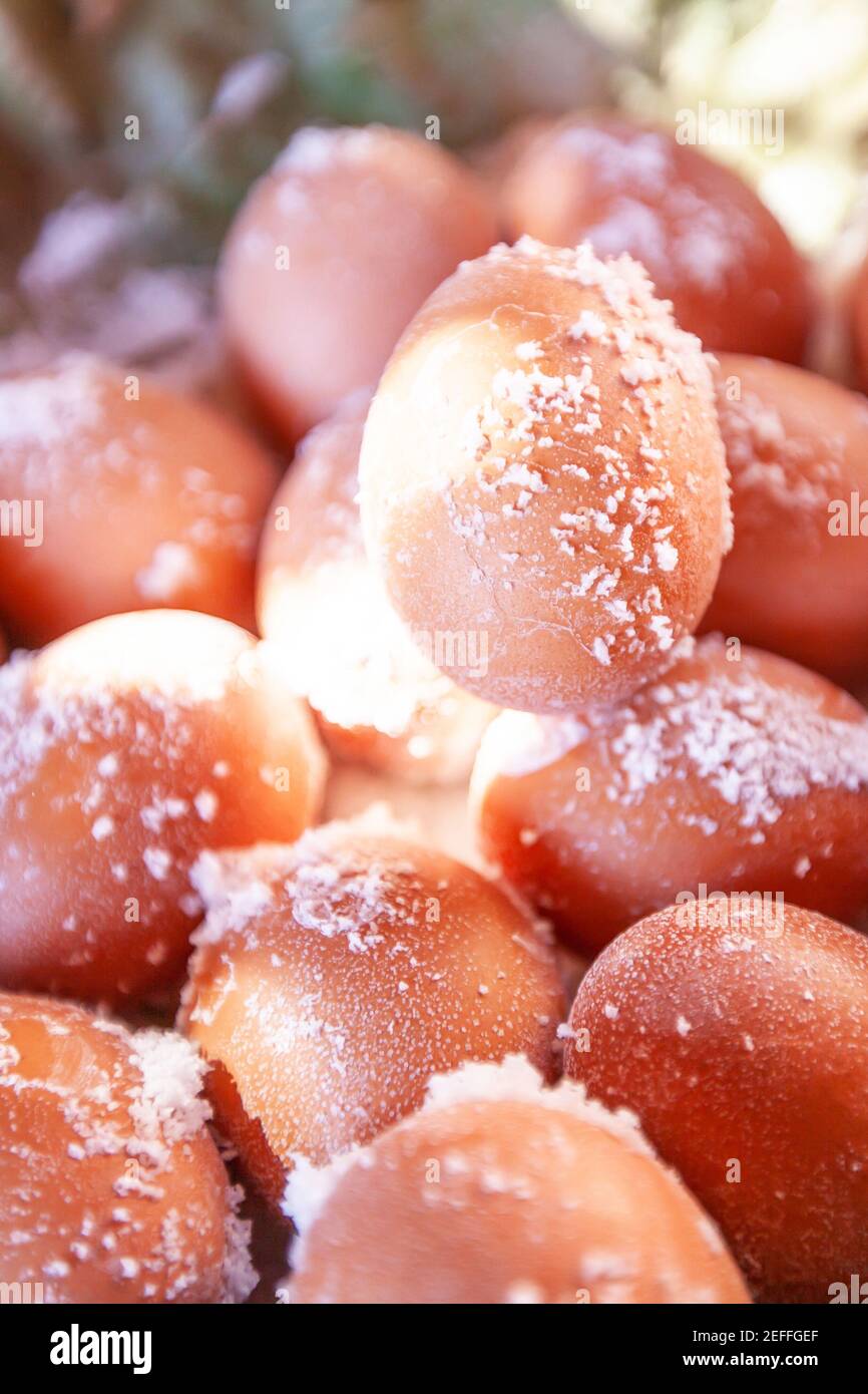Hard-boiled egg or Salted duck egg is made by immersing eggs in method ...